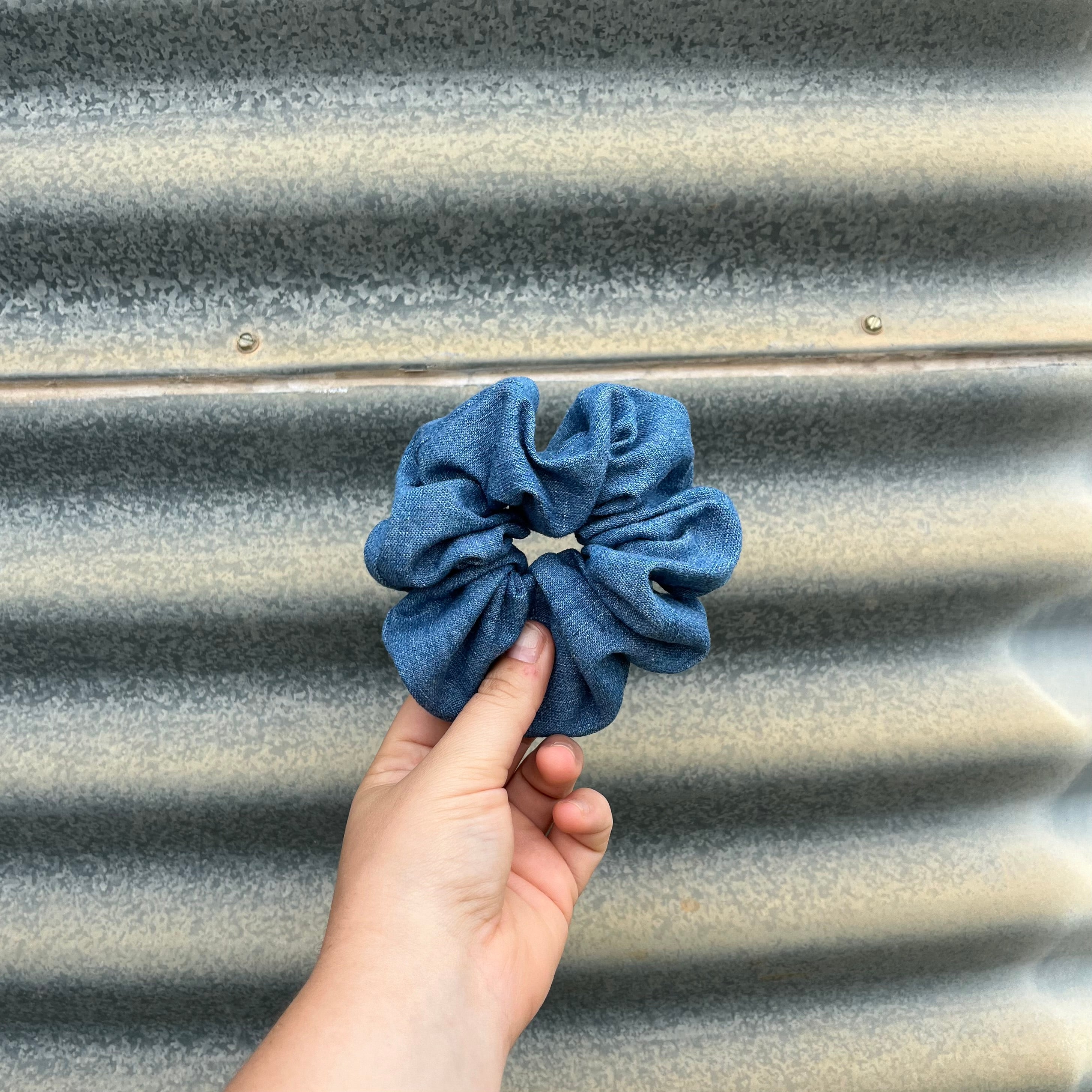 Midwash Denim - Scrunchie – KM & Co
